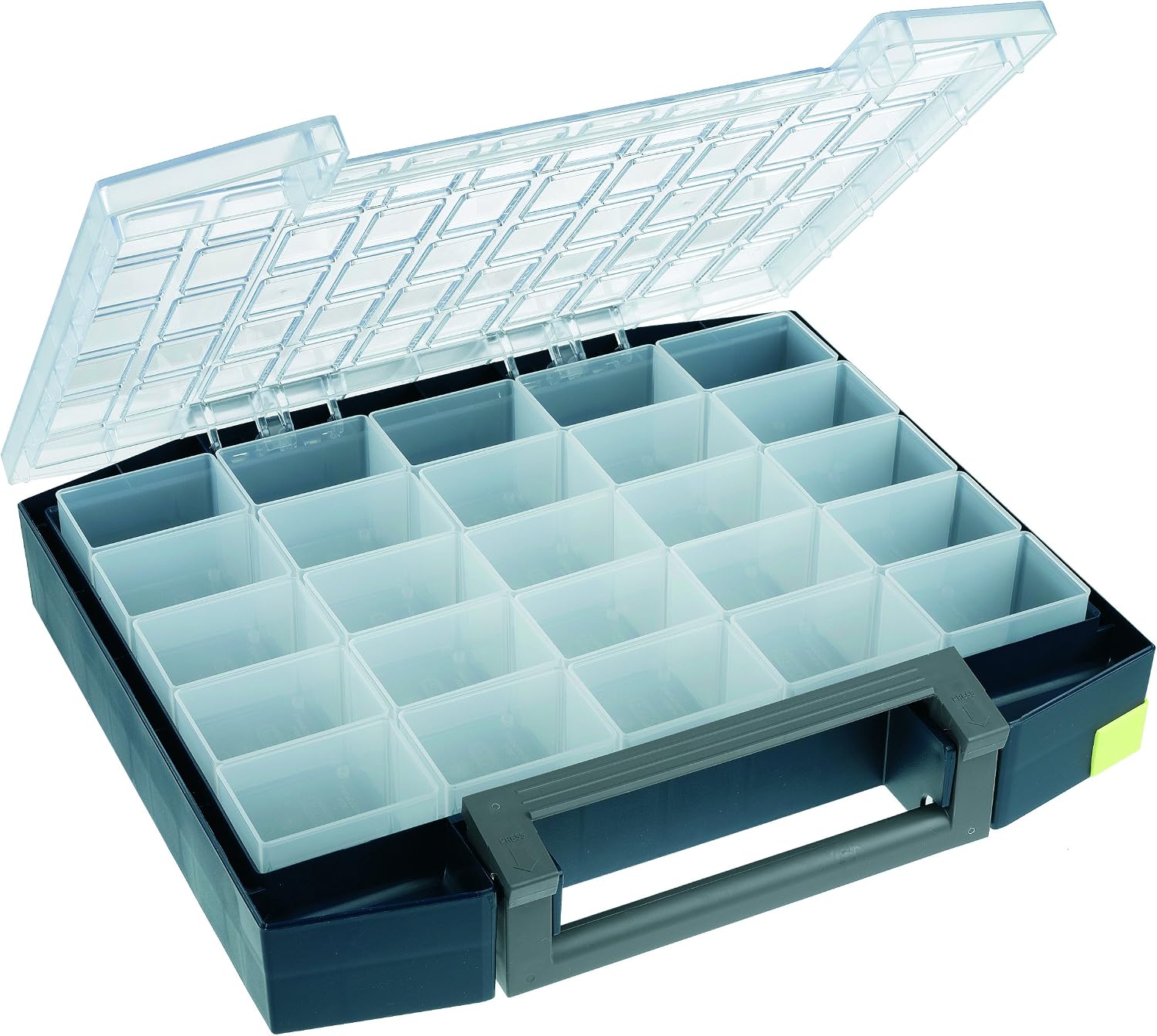 raaco 134941 Boxxser Assortment Box with 25 Slots, Blue, 80-Inch ...