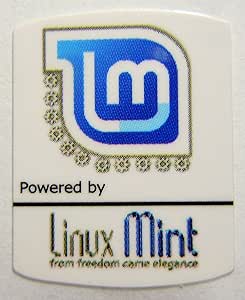 Amazon.com: Linux Powered Mint Sticker 19 x 24mm [513] : Automotive