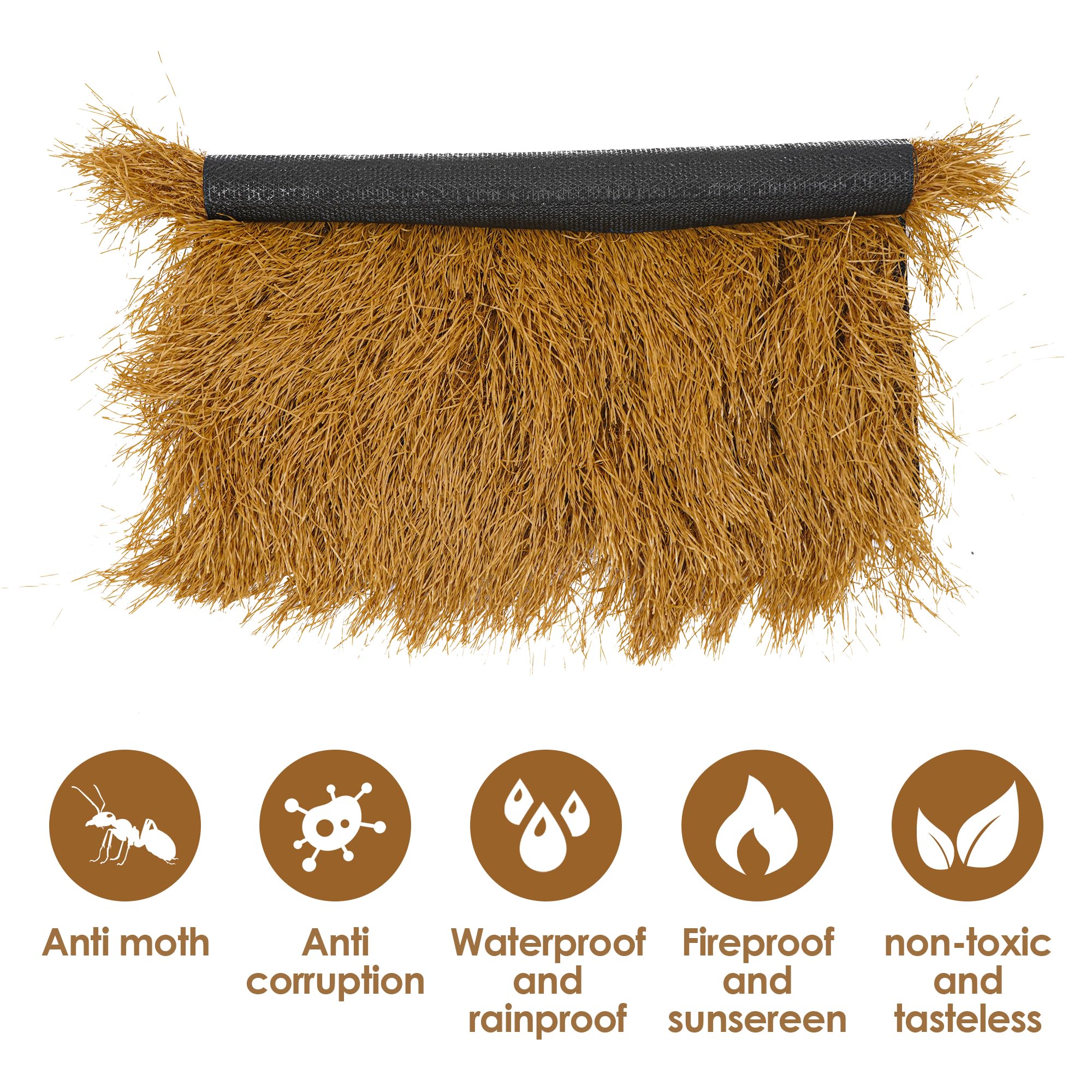 Snapklik.com : Thatch Grass Roof Mexican Straw Roll, 19.7ft X 19.7in ...
