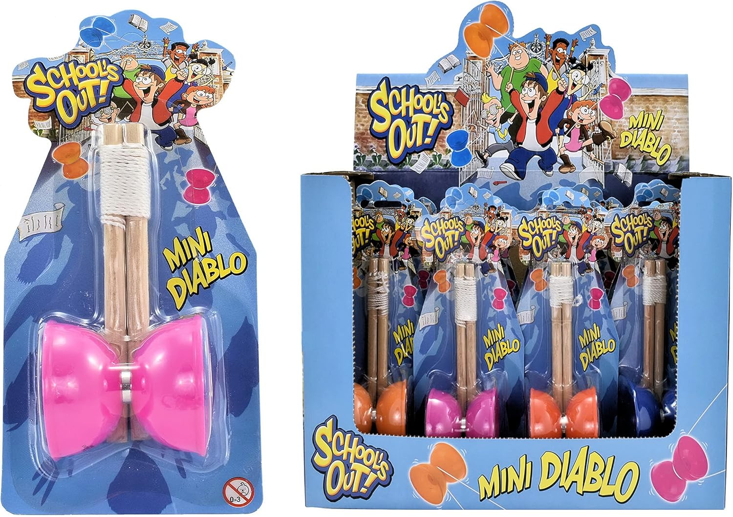 KandyToys Mini Diablo | Beginner's Wooden Diablo Sticks and Diablo Set ...