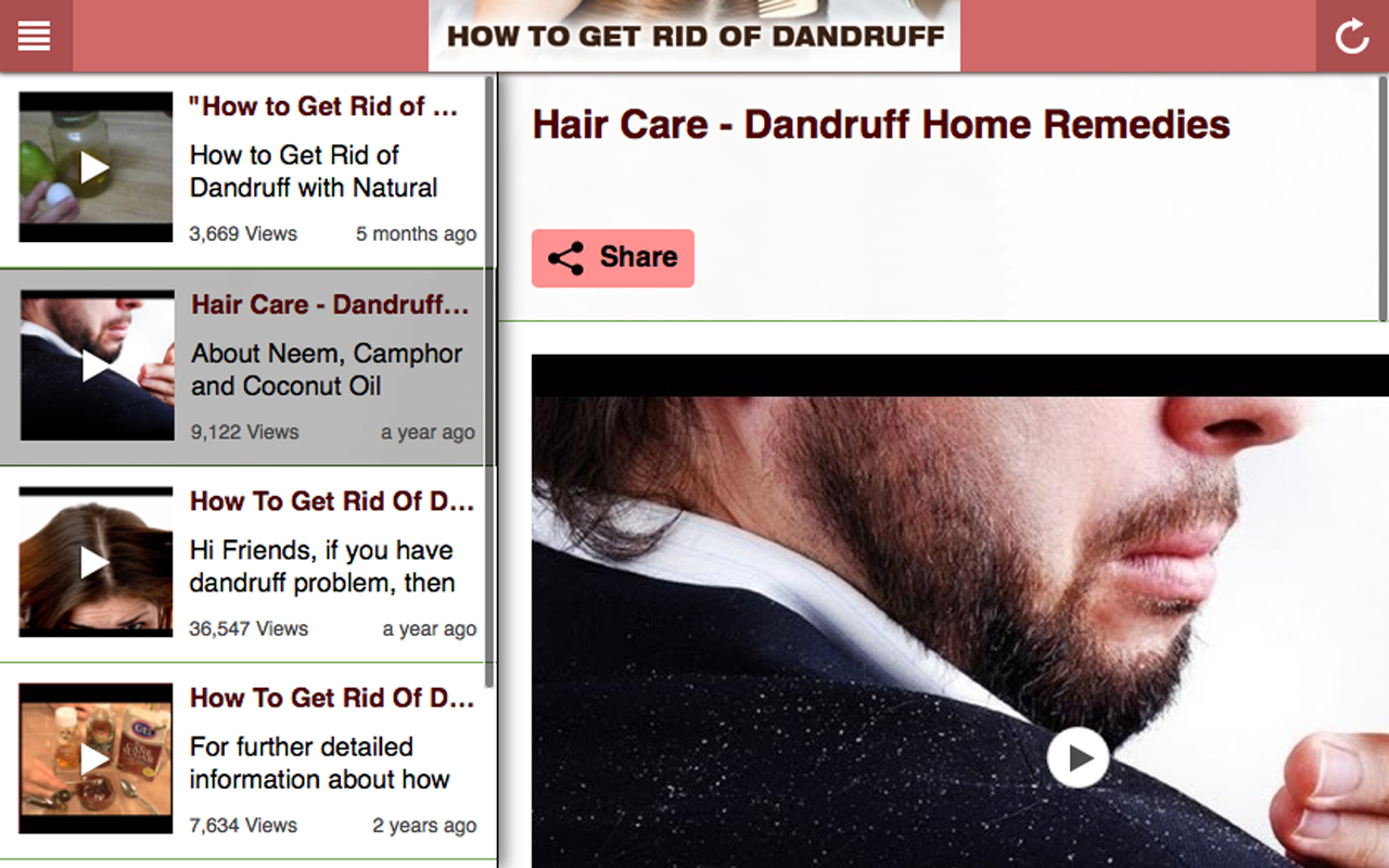 How To Get Rid Of Dandruff - App on Amazon Appstore