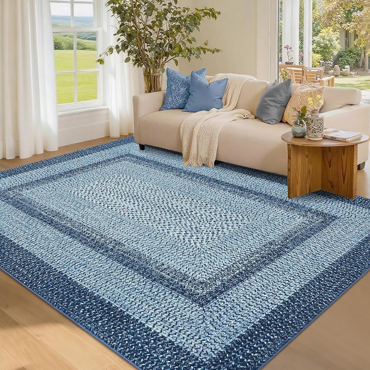 Amazon.com: LUXLOOM Washable Area Rugs 9x12 Living Room Modern Rugs for ...