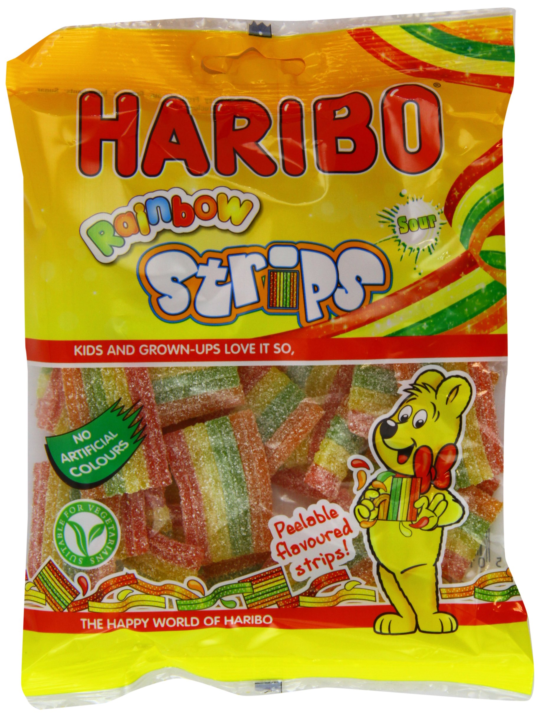 Haribo Sour Rainbow Strips, 150g : Amazon.in: Grocery & Gourmet Foods