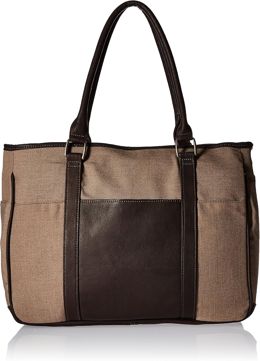 Amazon.com | Piel Leather Small Shopping Bag, Chocolate, One Size ...