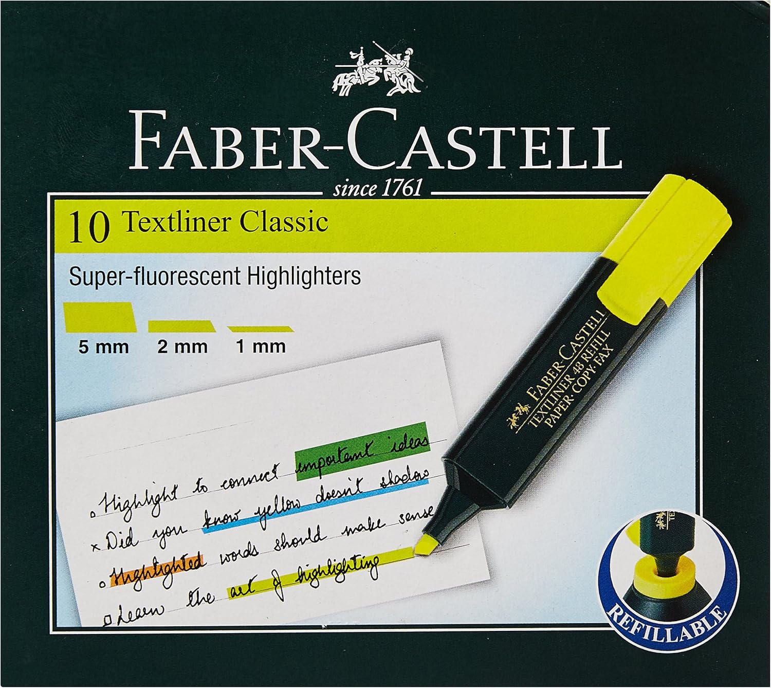 Faber Castell Faber Castell Classic Textliner, Pack Of 10 – BigaMart