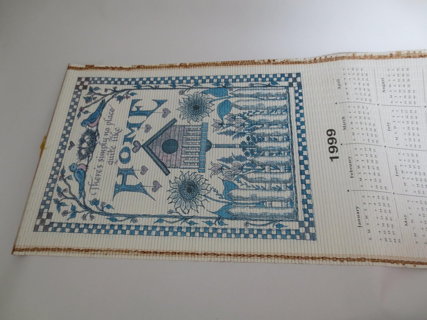 1998 1999 Wall Hanging Calendar - Anniversary or Birthday Gift: unknown ...