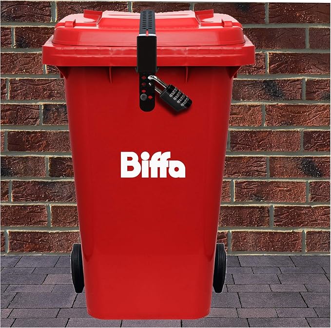 Tough & Easy Biffa Wheelie Lid Lock for Businesses -NO DRILLING, NO ...