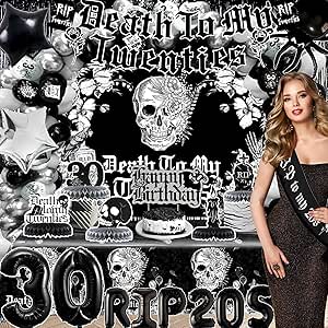 Amazon.com: Death to My 20s Decorations, Death to My Twenties Banner ...