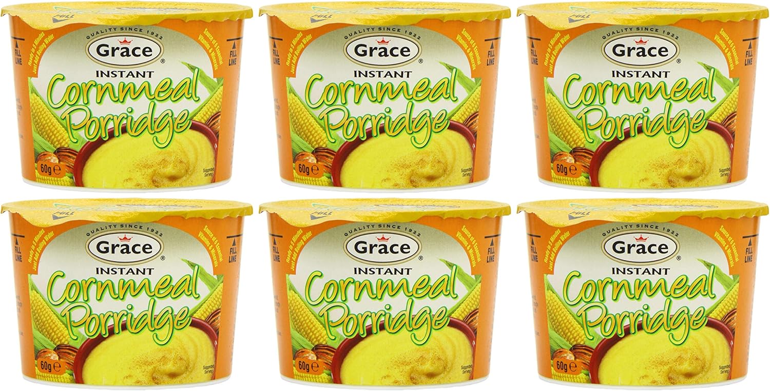 (Pack of 6) Grace Instant Cornmeal Porridge 60g : Amazon.co.uk: Grocery