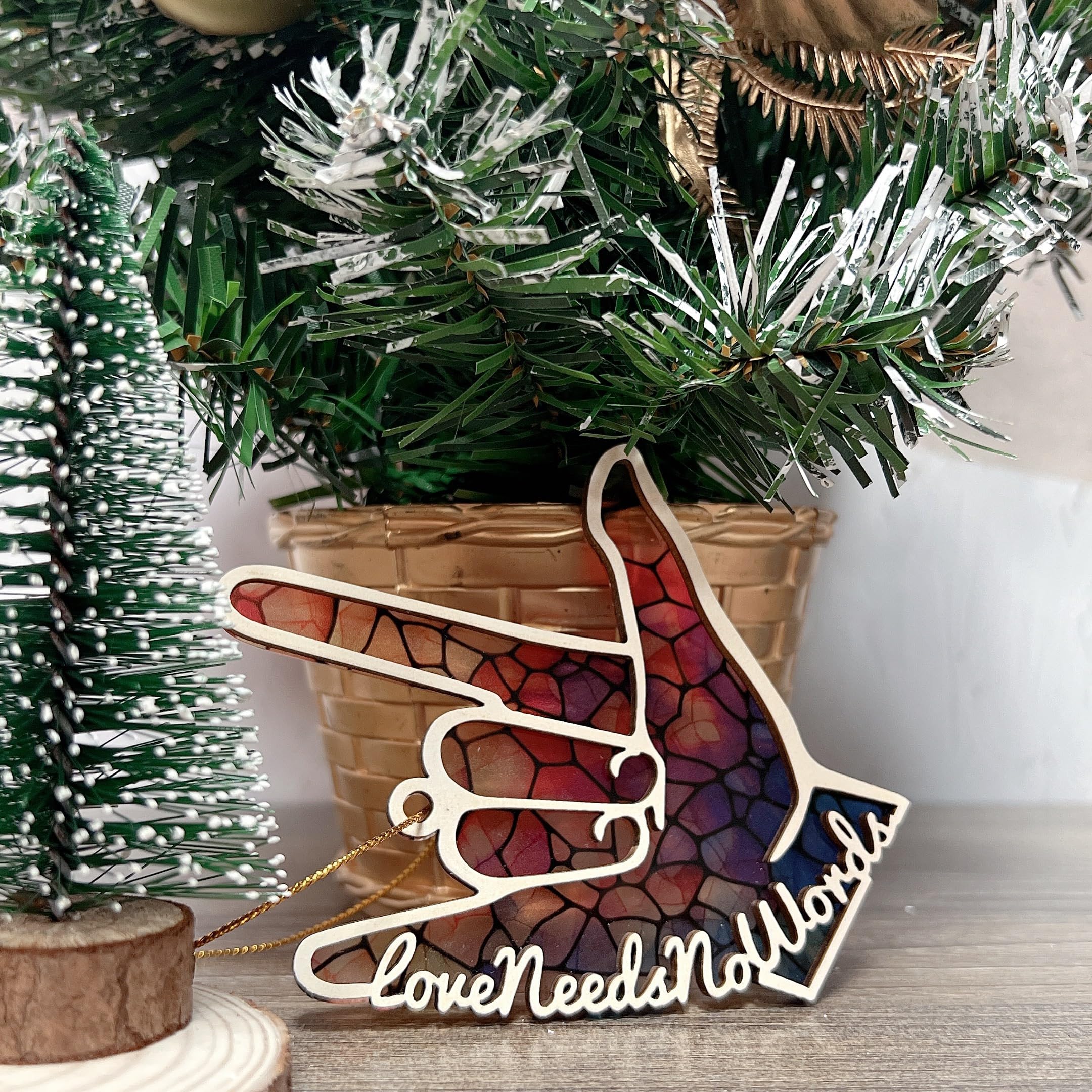 Asl Christmas Ornaments Funny ASL Christmas Tree Sign Language Xmas