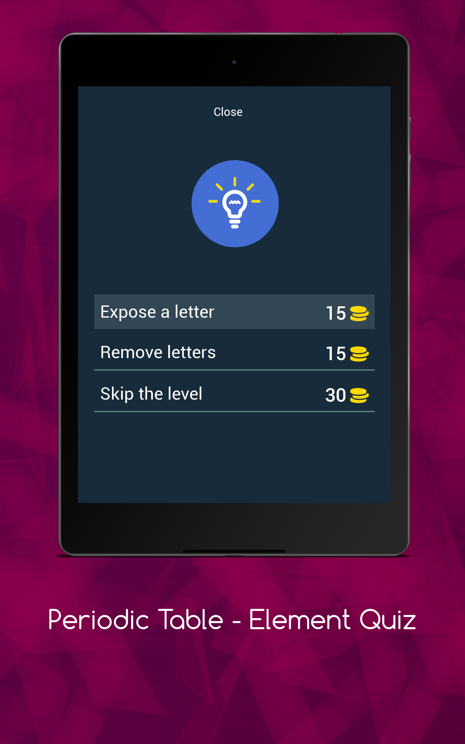 Periodic Table - Elements Quiz - App on Amazon Appstore