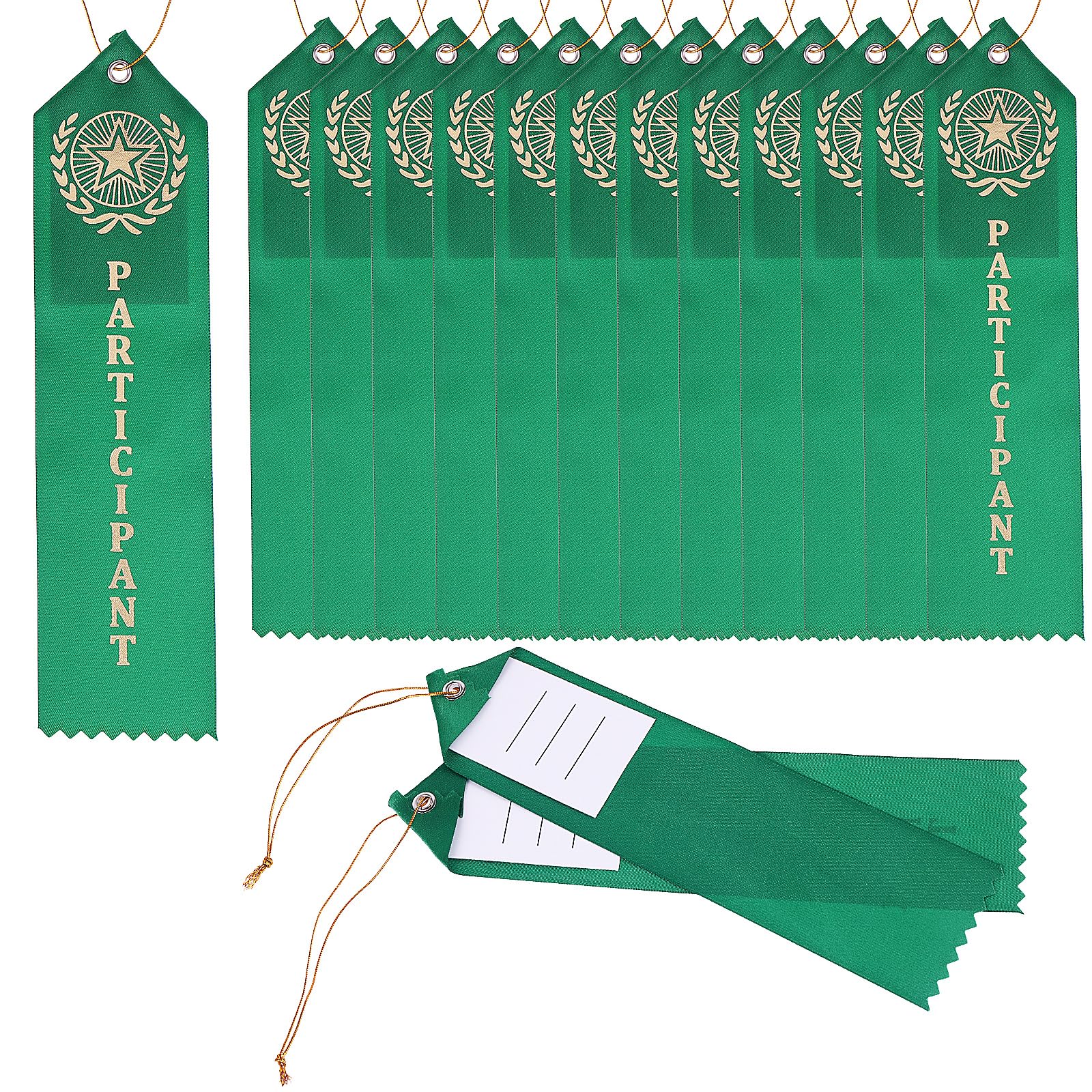 Amazon.com: Thinp Participation Ribbon, 12 Pieces Award Ribbons with ...