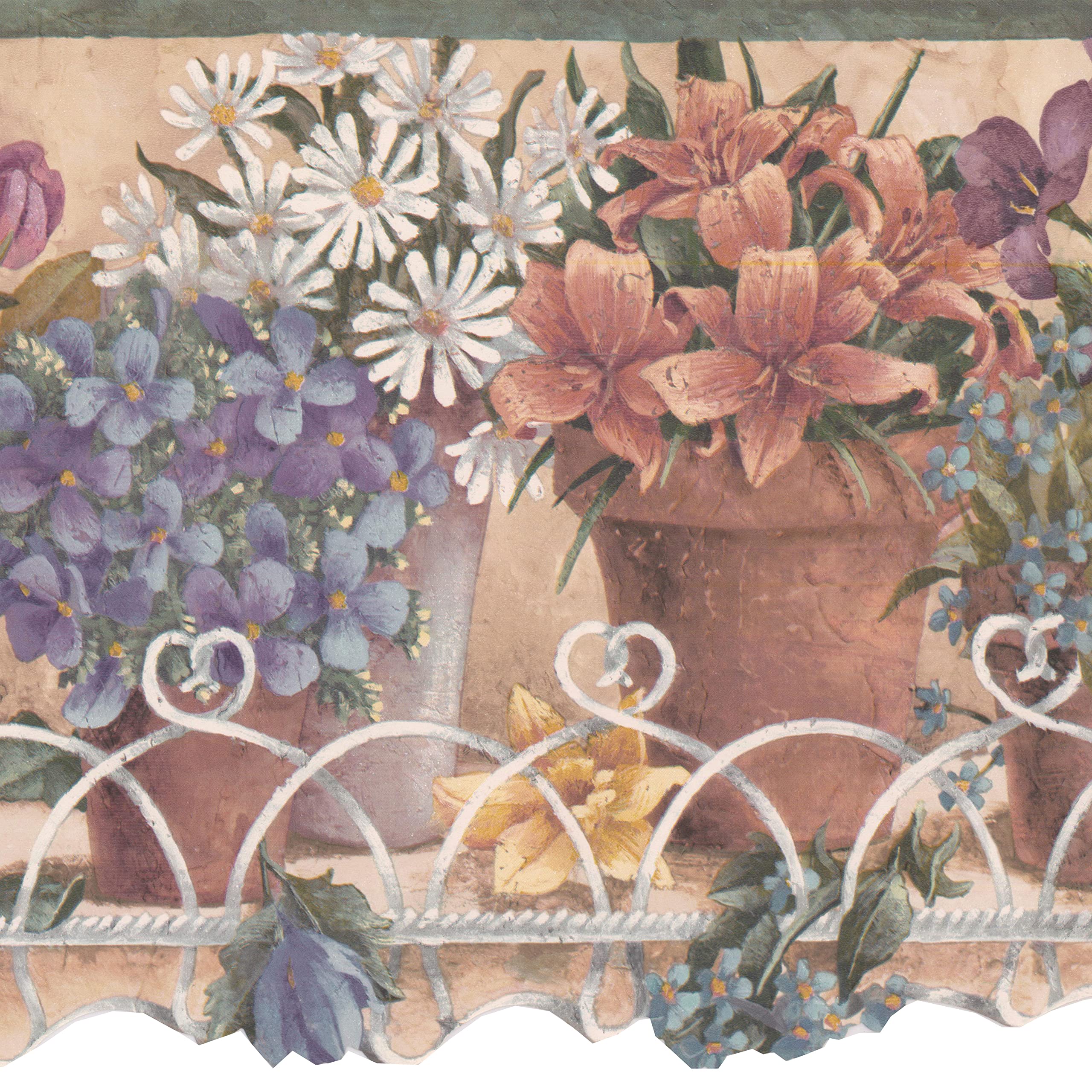 Floral Border For Kitchen York Wallcoverings Kitchen Floral KH7010BD