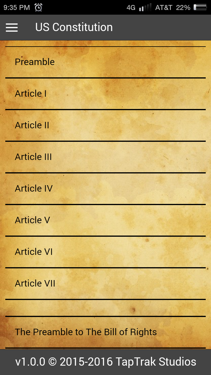 US Constitution:Amazon.com:Appstore for Android
