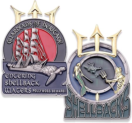 Amazon.com: Shellback Challenge Coin - Unreal Military Shellbacks Coin ...