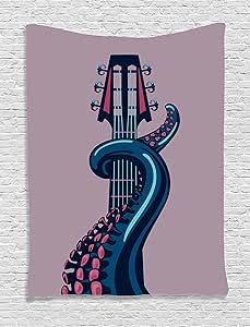 Amazon.com: Ambesonne Octopus Decor Tapestry, Octopus Tentacle is ...