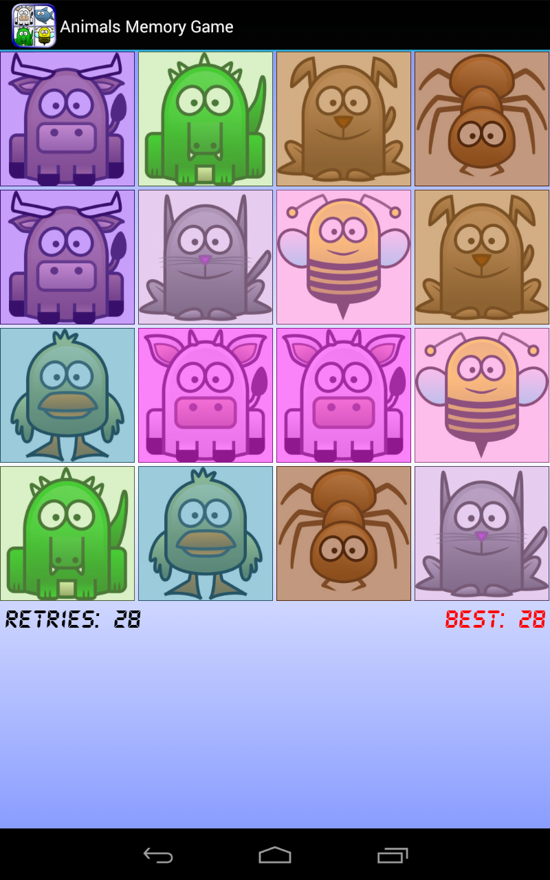 Animals Memory Game - App on Amazon Appstore