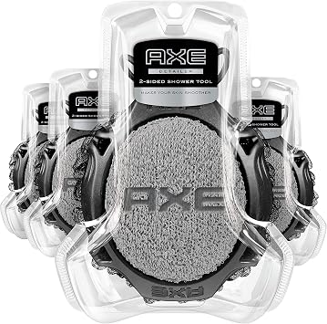 AXE Detailer Shower Tool body exfoliator for men 2-Sided removes dead ...