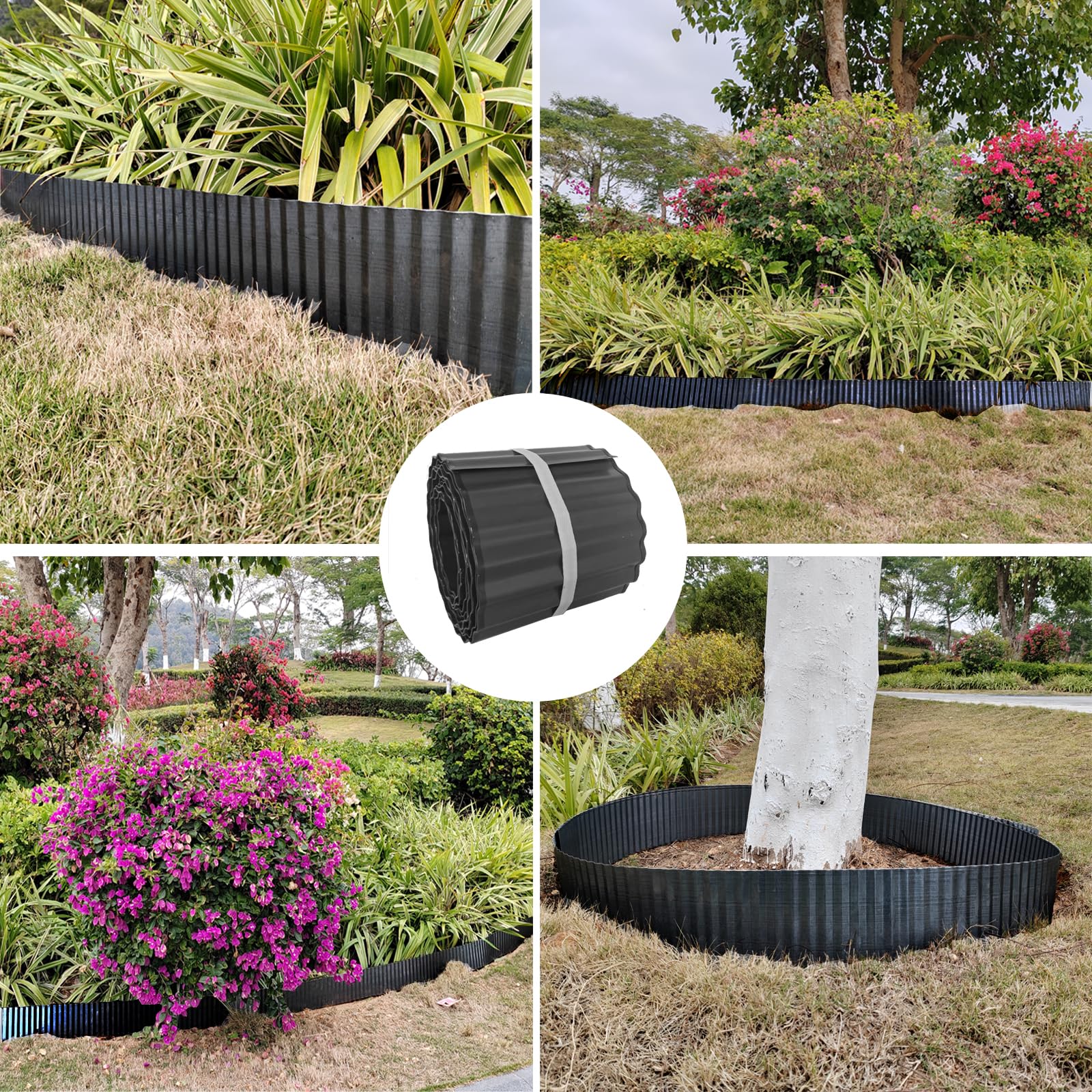 Galvanized Steel Garden Edging 6 Inch X 20 Ft Metal Garden Edging ...
