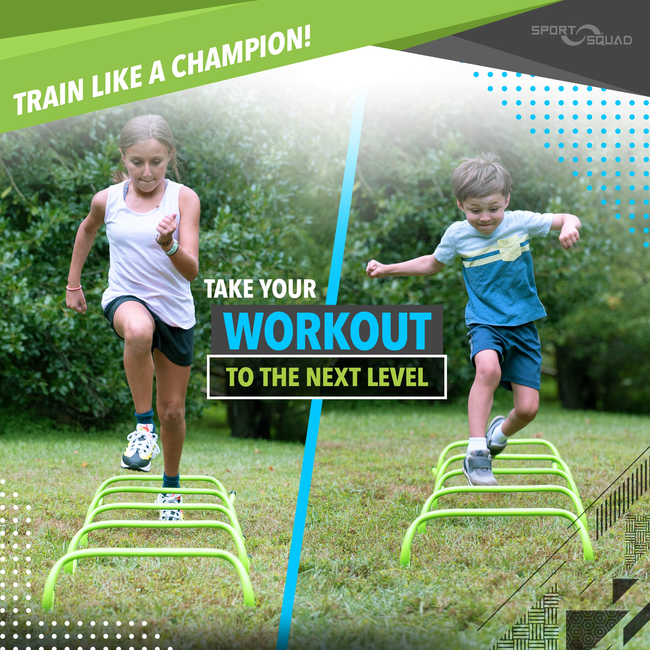 Snapklik.com : Sport Squad Speed Hurdles - 7" PVC Agility Training ...