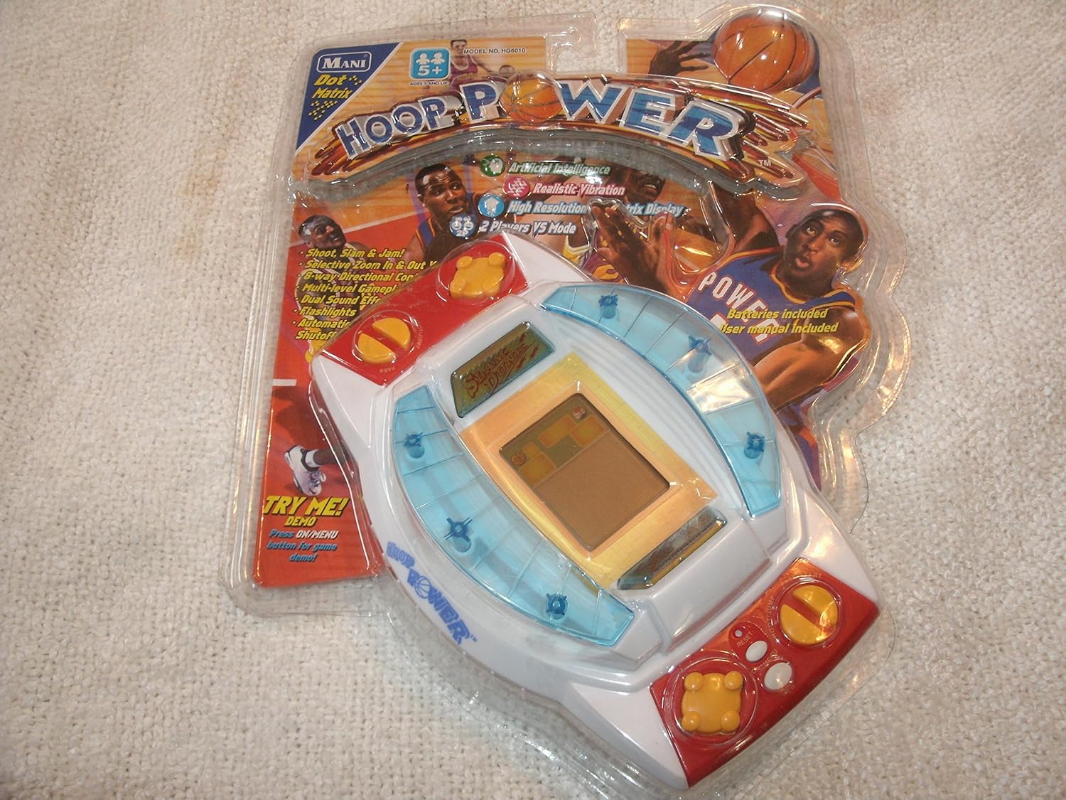 Amazon.com: Mani Technology Hoop Power Dot Matrix Handheld Basketball ...