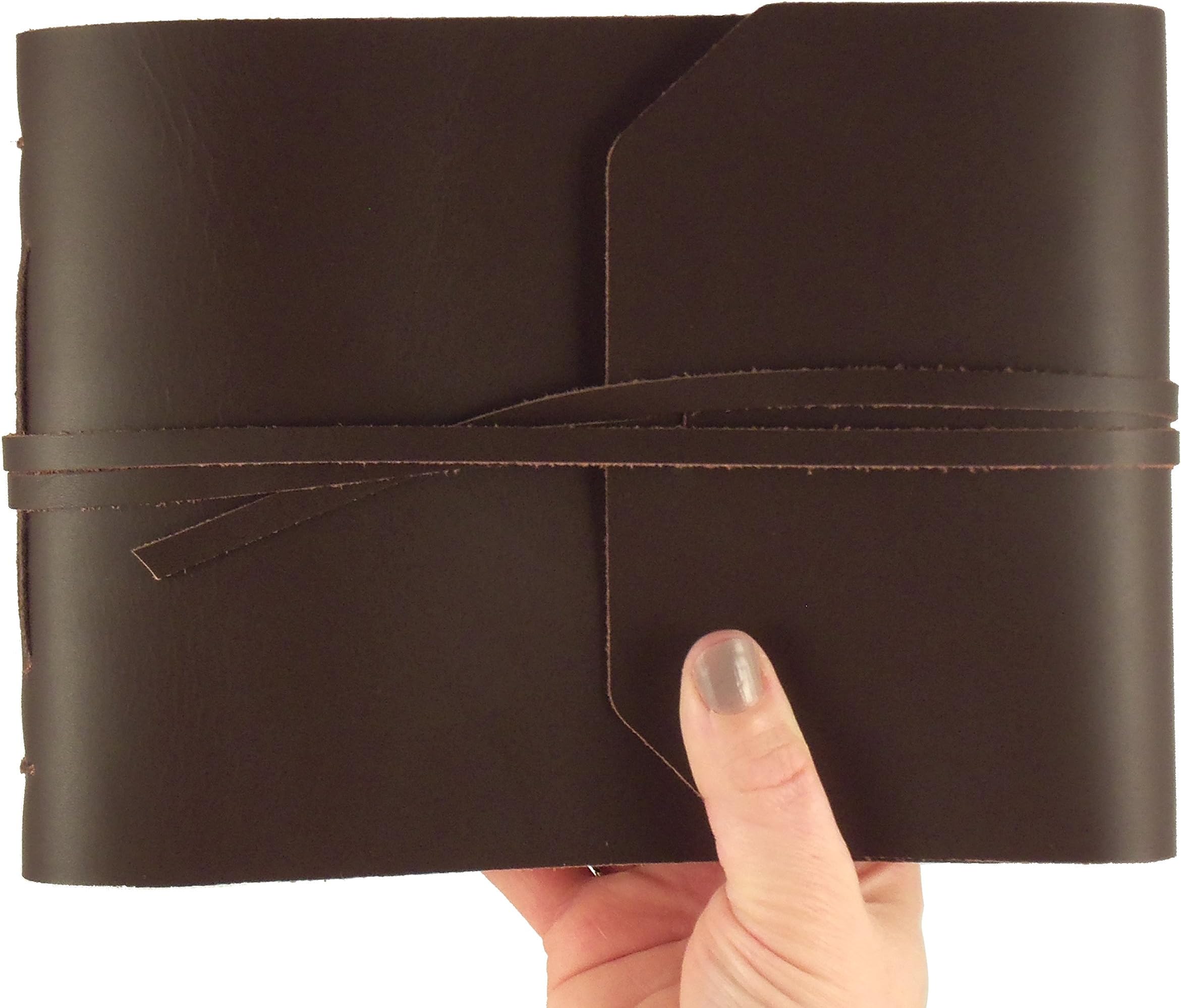 Amazon.com: Large Vintage Leather Photo Album with Buckle Closure ...