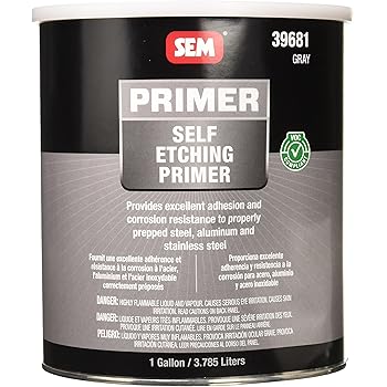 Amazon.com: SEM 39674 VOC Black Self Etching Primer - 1 Quart: Automotive