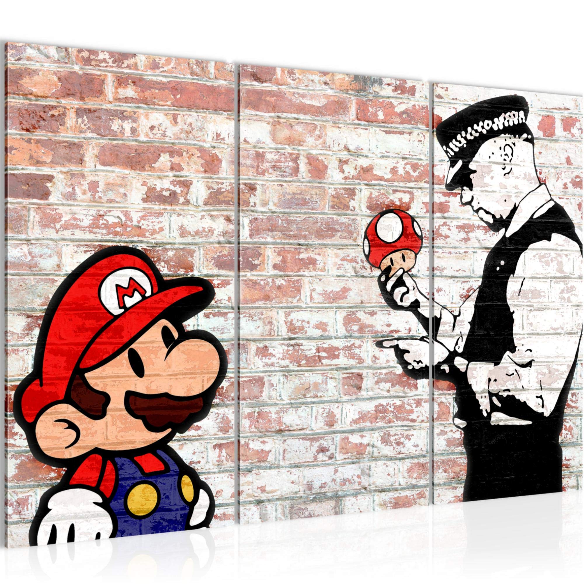 Runa Art Mario And Banksy Cop Pictures Xxl Living Room | Desertcart Morocco