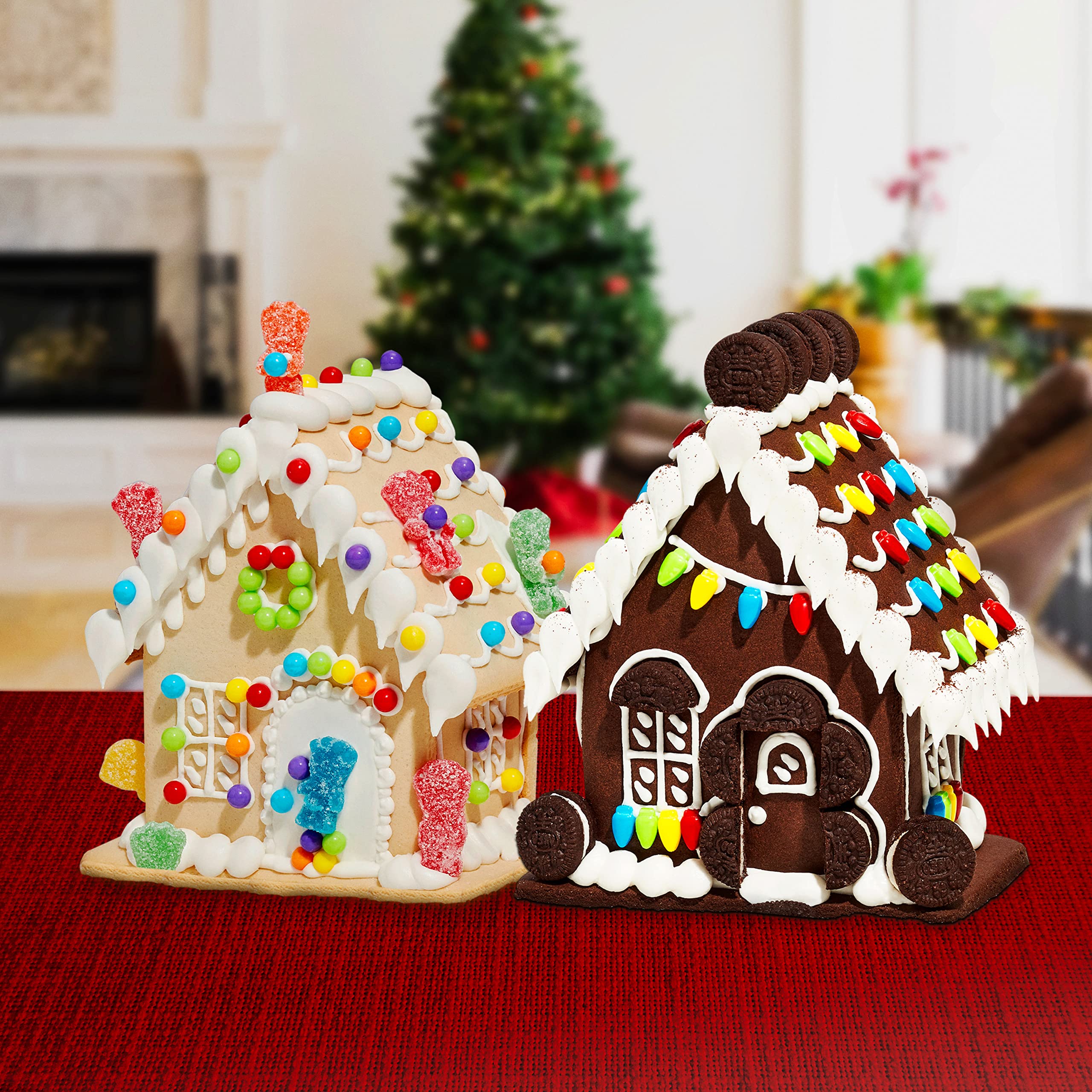 Oreo Create-A-Treat Holiday Cookie House Kit and Sour Patch Kids ...
