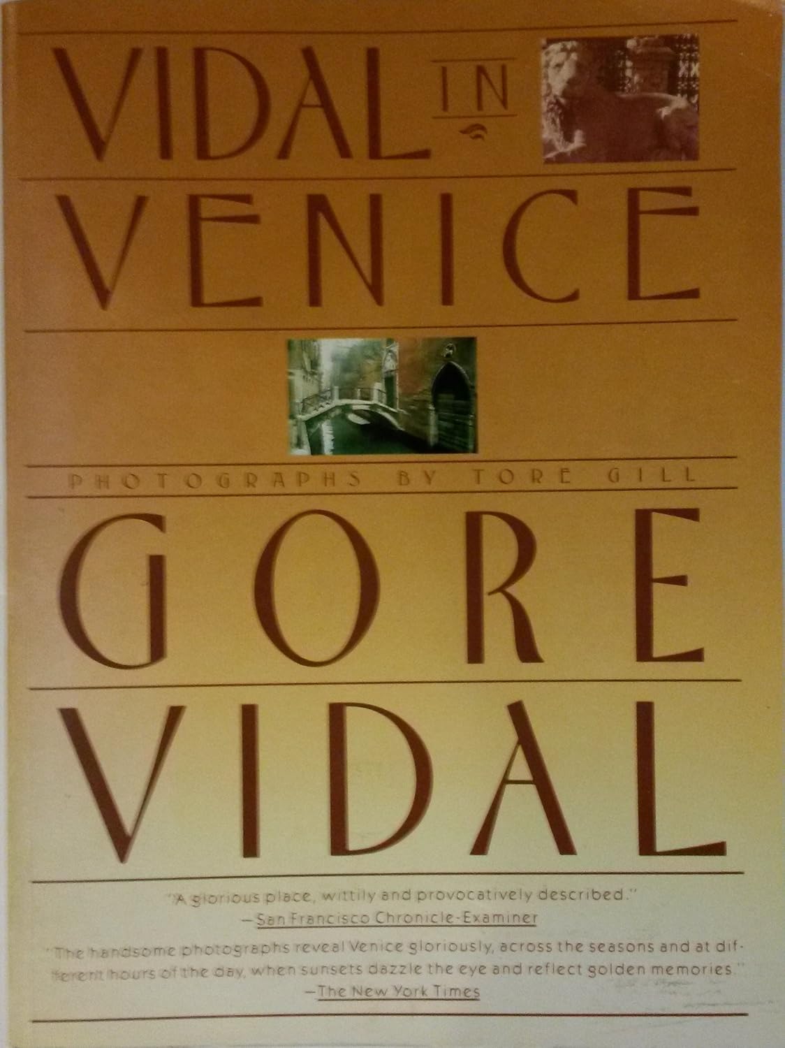 Vidal in Venice: Vidal, Gore, Armstrong, George: 9780671645366: Amazon ...