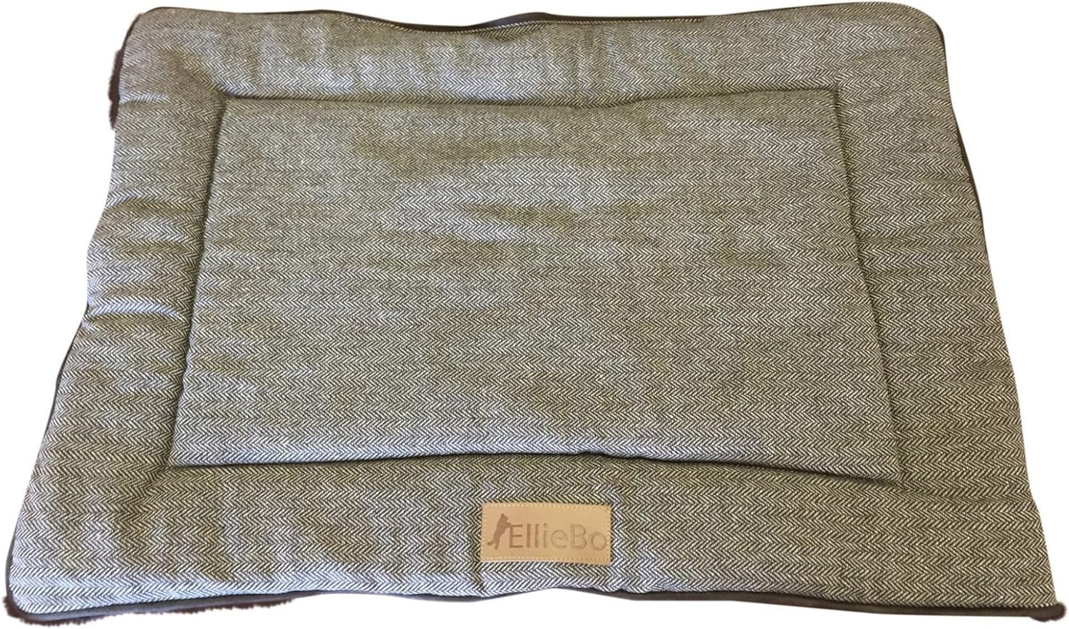 Amazon.com : Ellie-Bo Medium Reversible Tweed and Brown Faux Fur Mat ...