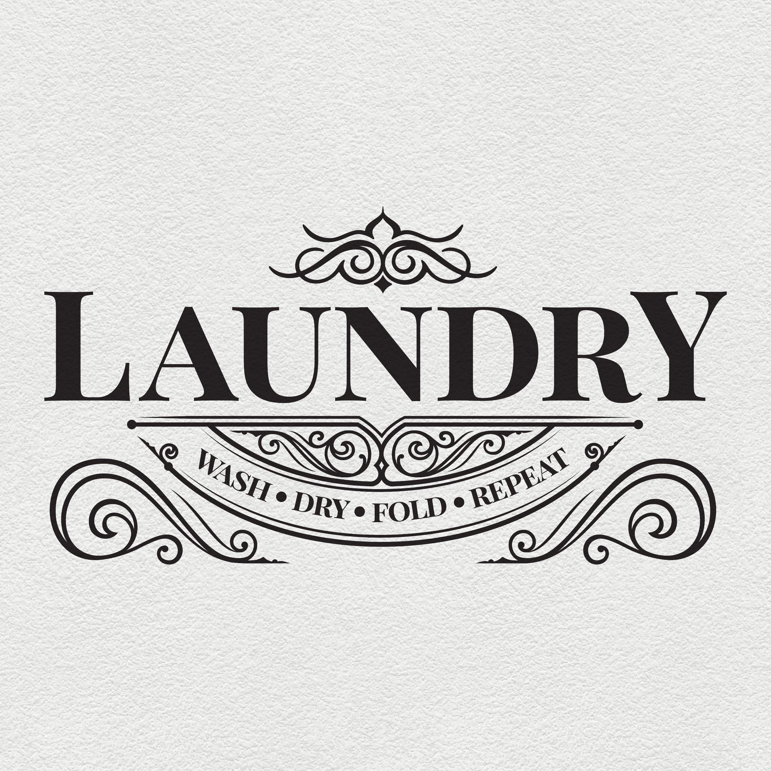 Laundry Room Decals Signs