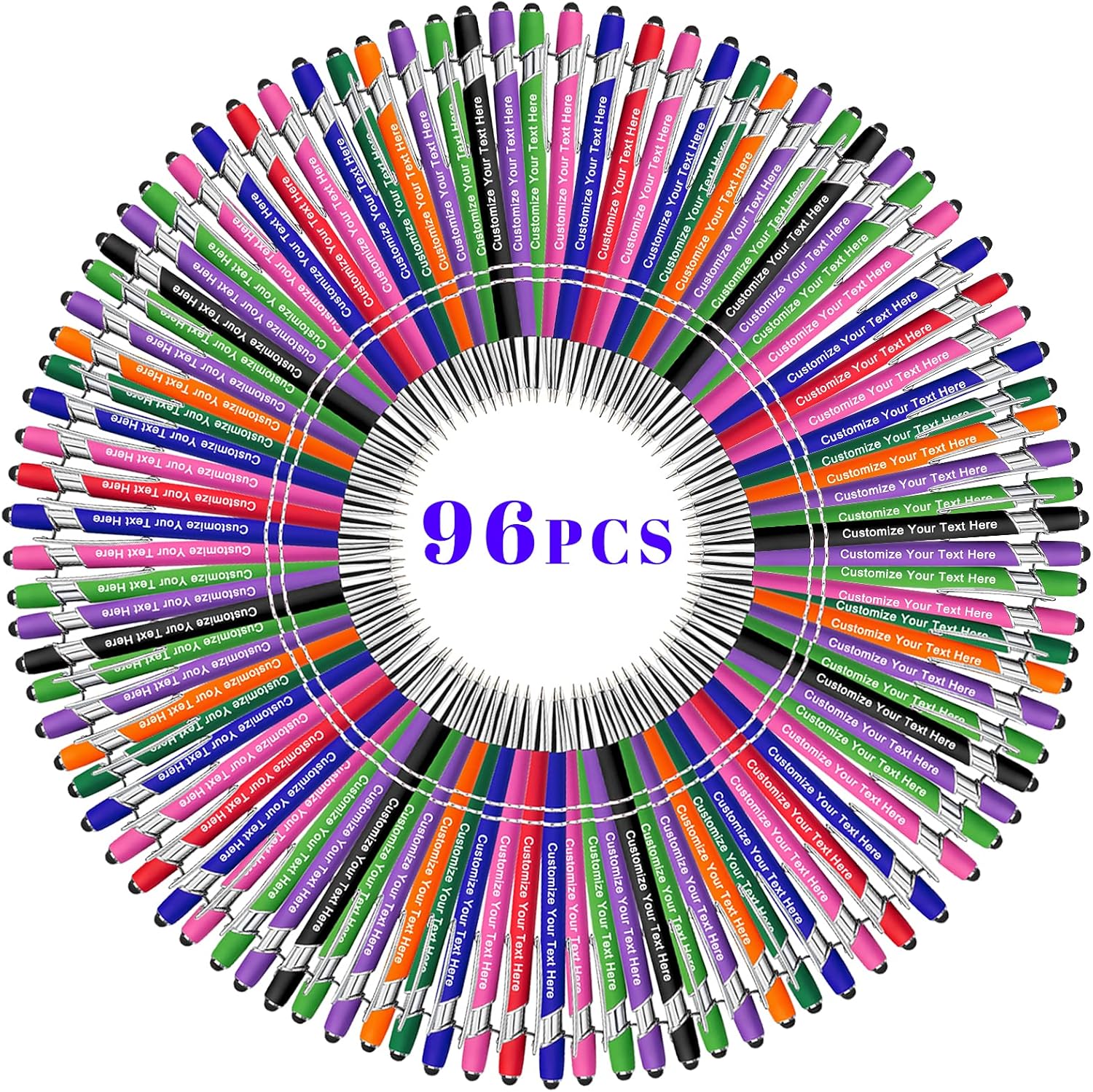 Amazon.com : Up to 300 Pcs Custom Pens Bulk,Personalized Pens with Free ...