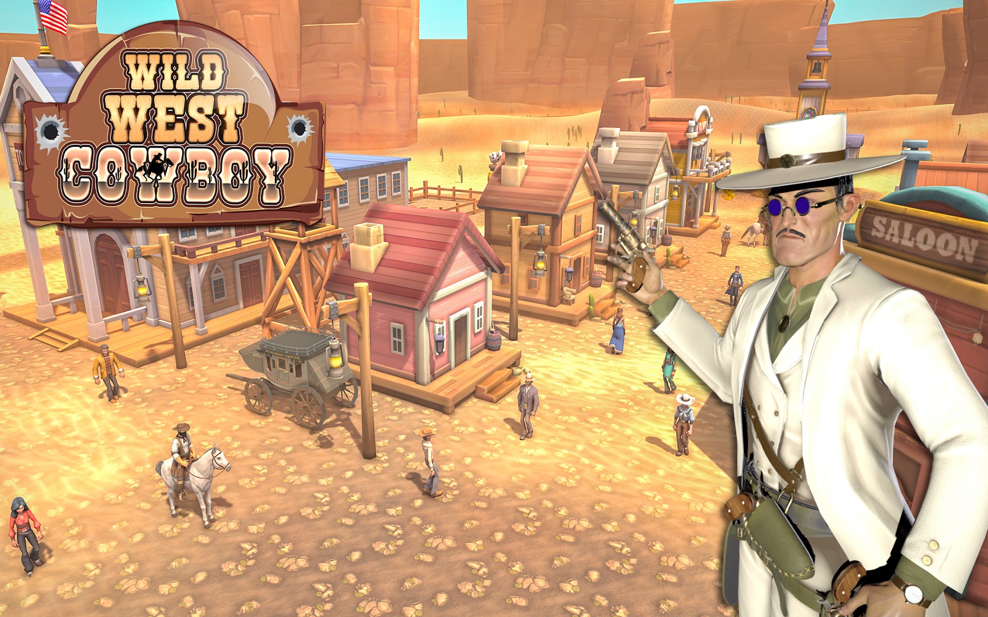 Wild West Cowboy Games 3D: Sheriff Horse Racing Games - App on Amazon ...