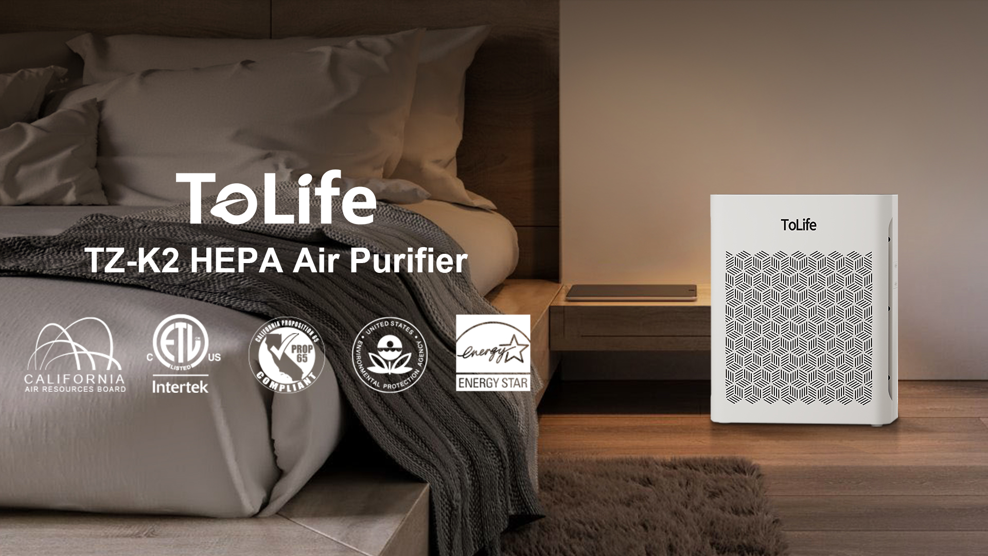 Watch ToLife TZ-K2 HEPA Air Purifier on Amazon Live