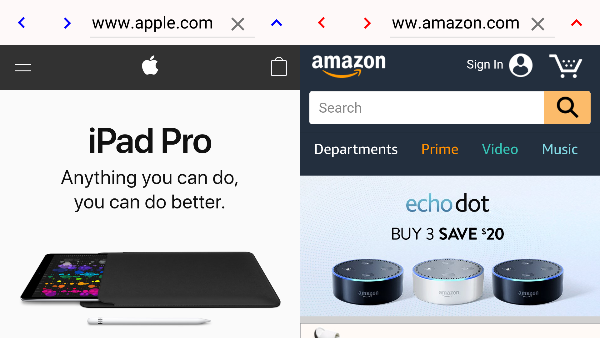 BrowserX2: 2 Browsers at Once:Amazon.in:Appstore for Android