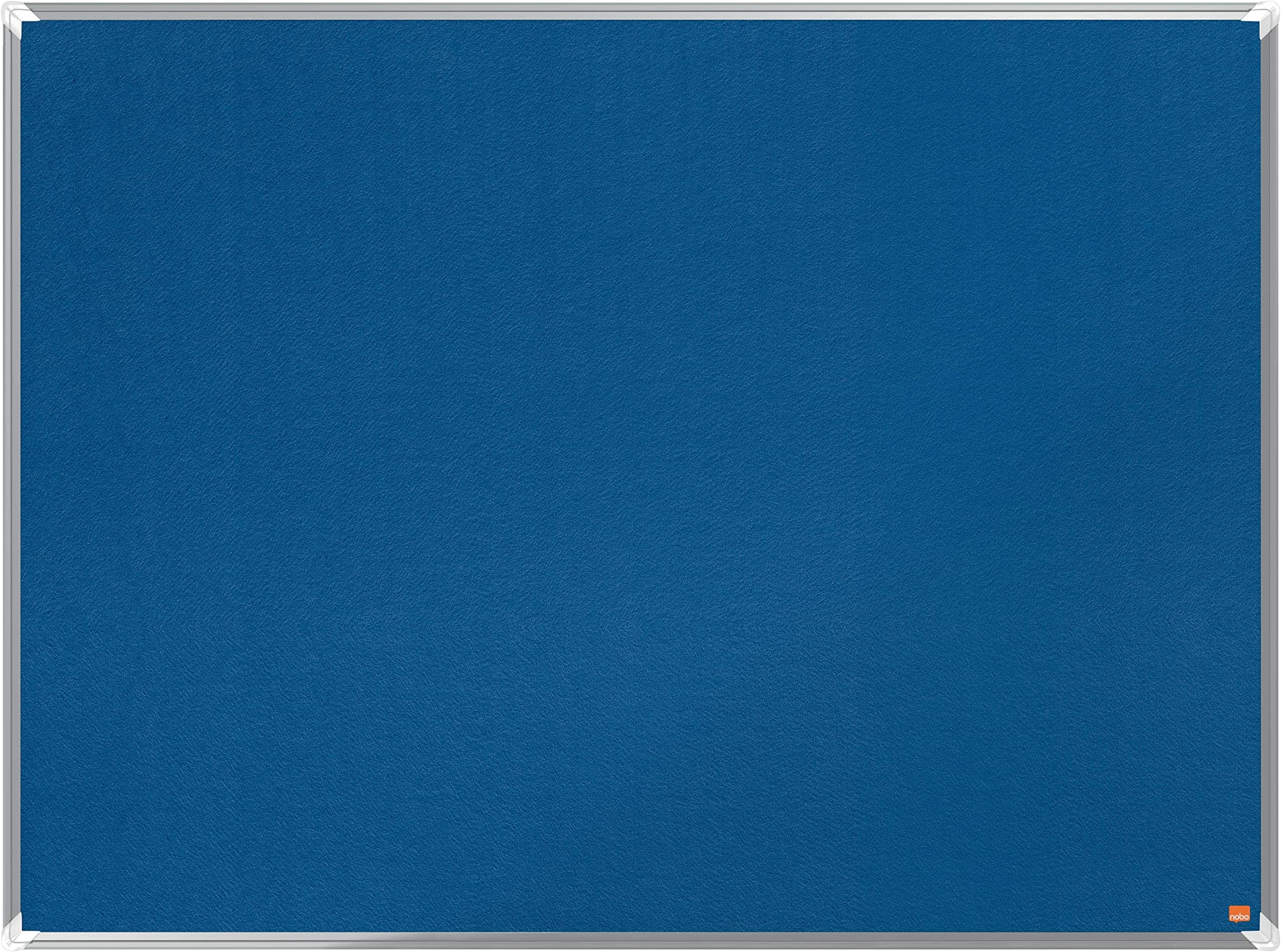 BoardsPlus Felt Notice Board - 1200 x 900 mm - Blue Felt Surface ...