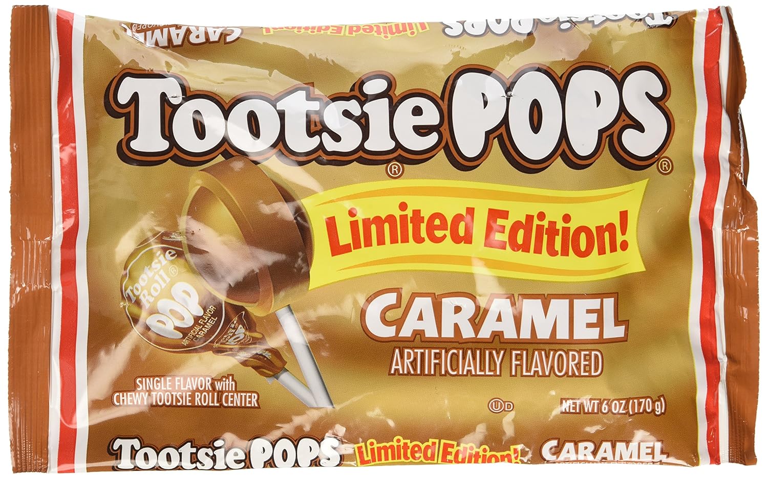 Amazon.com : Tootsie POPS Limited Edition Caramel- 6.0 oz (Pack of 3 ...