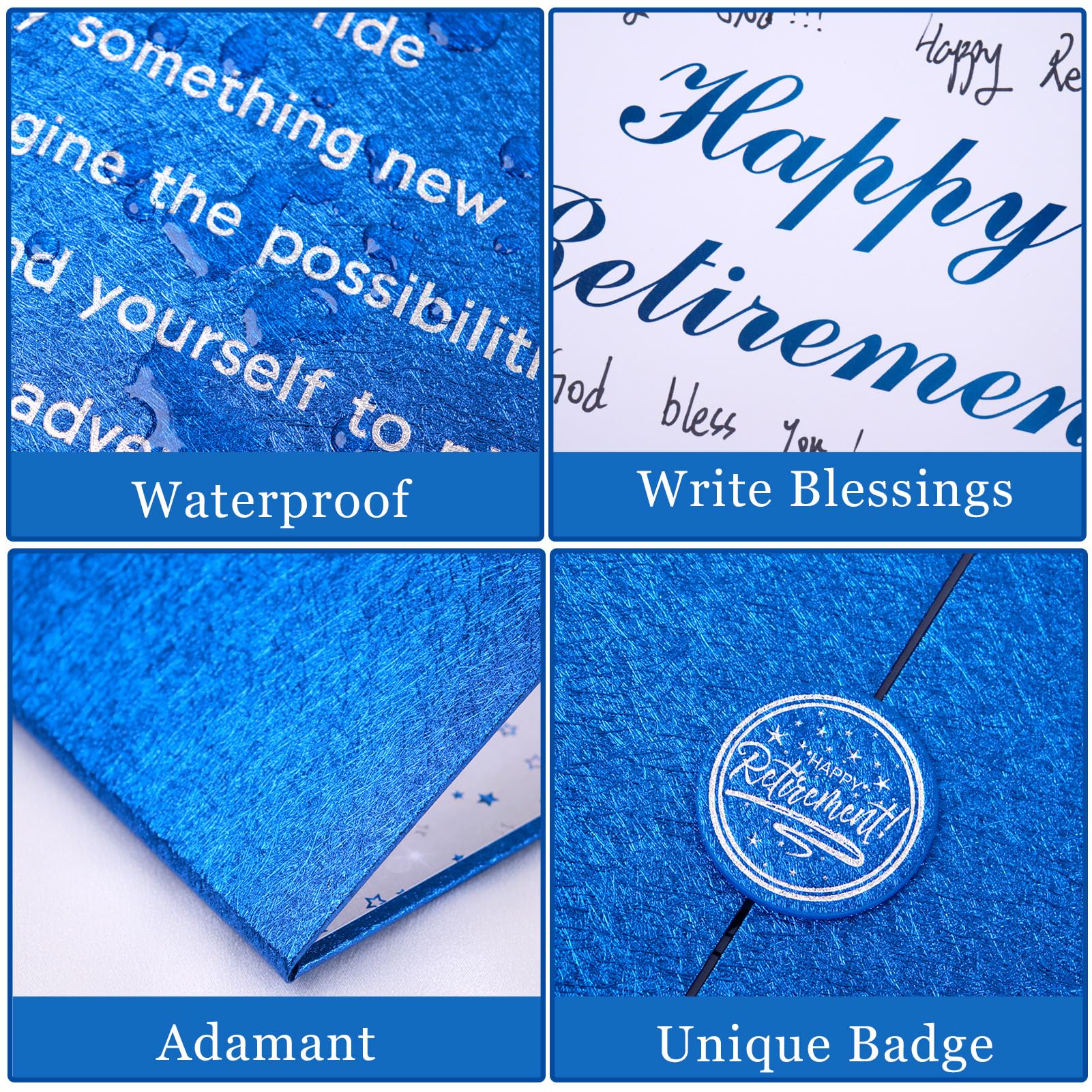 Snapklik.com : Retirement Party Decorations, Blue Silver Retirement ...