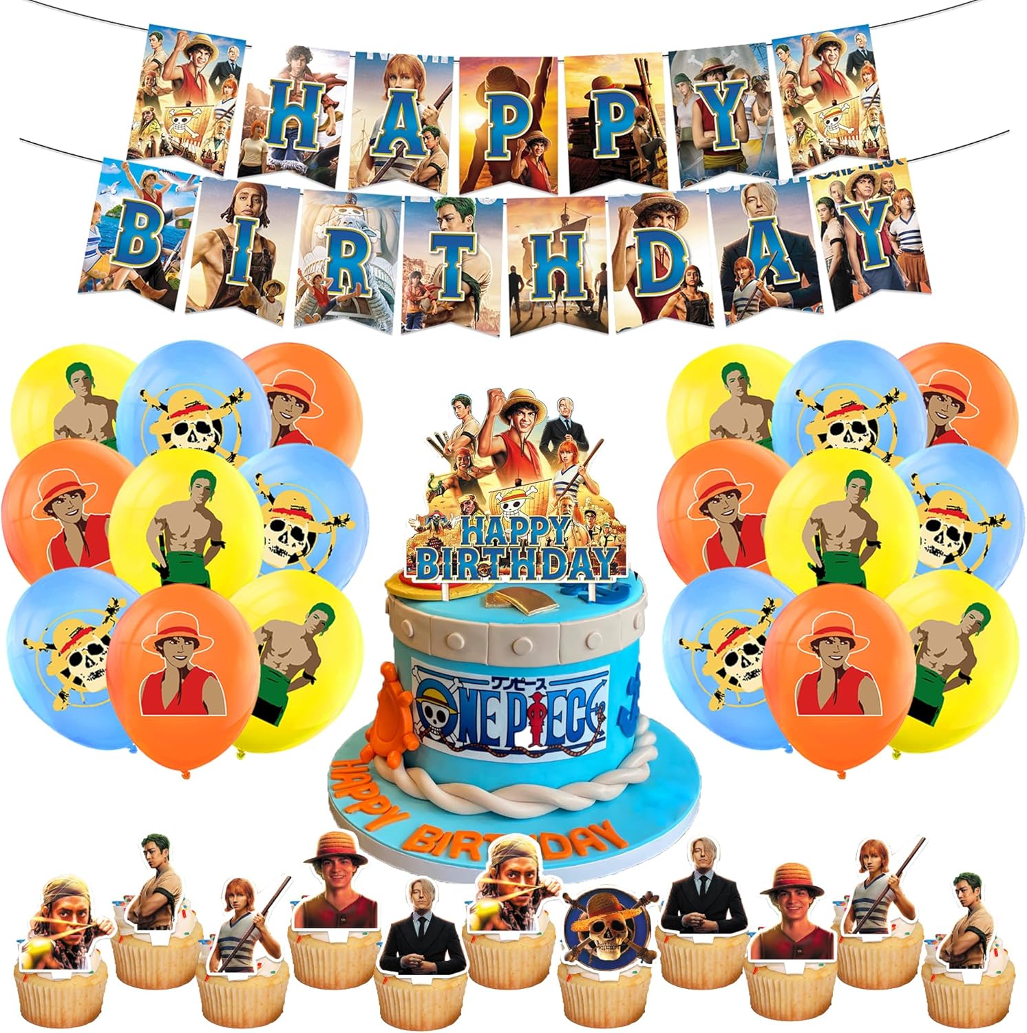 One Piece Birthday Decoration One Piece Party Supplies One Piece ...