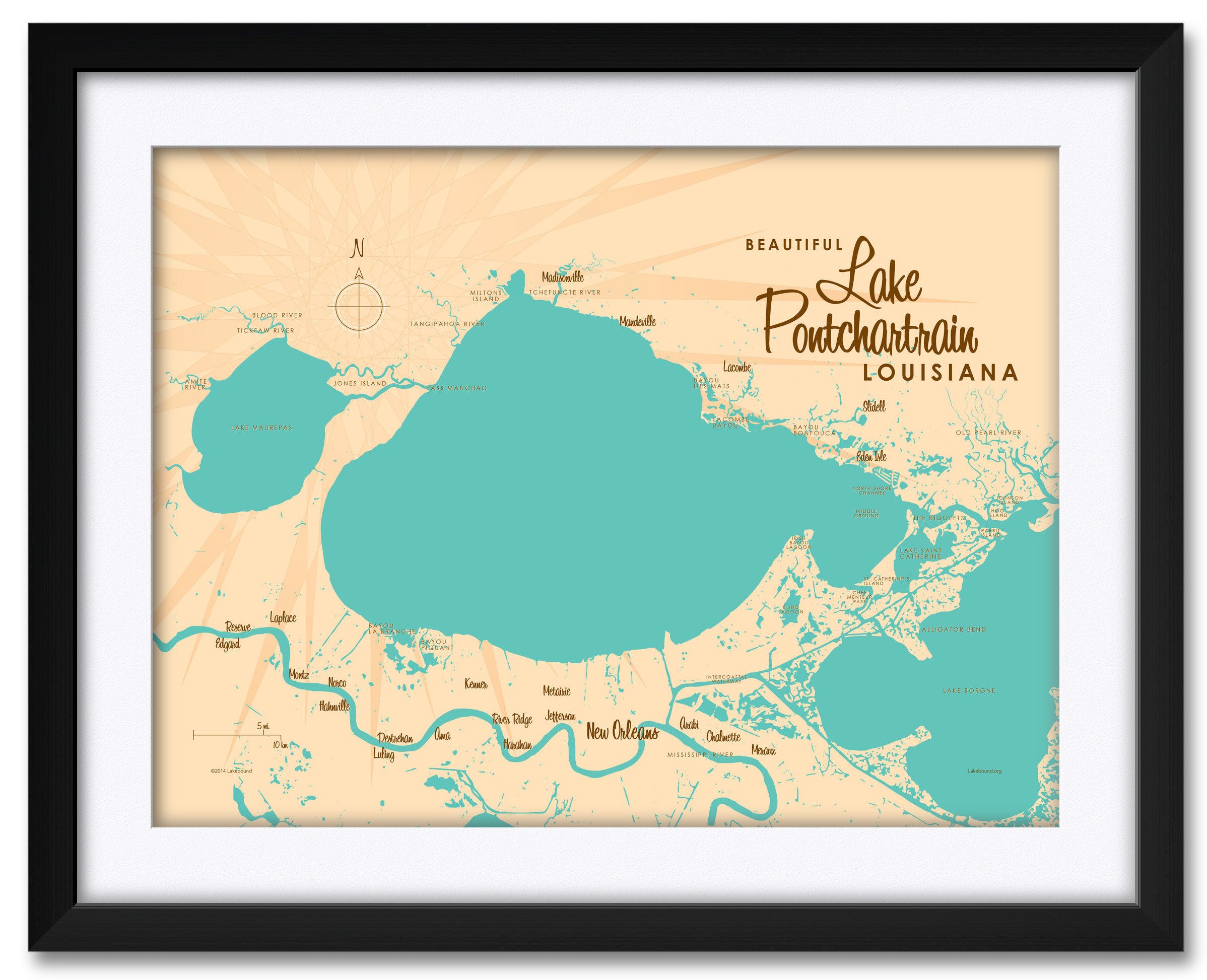 Lake Pontchartrain Map