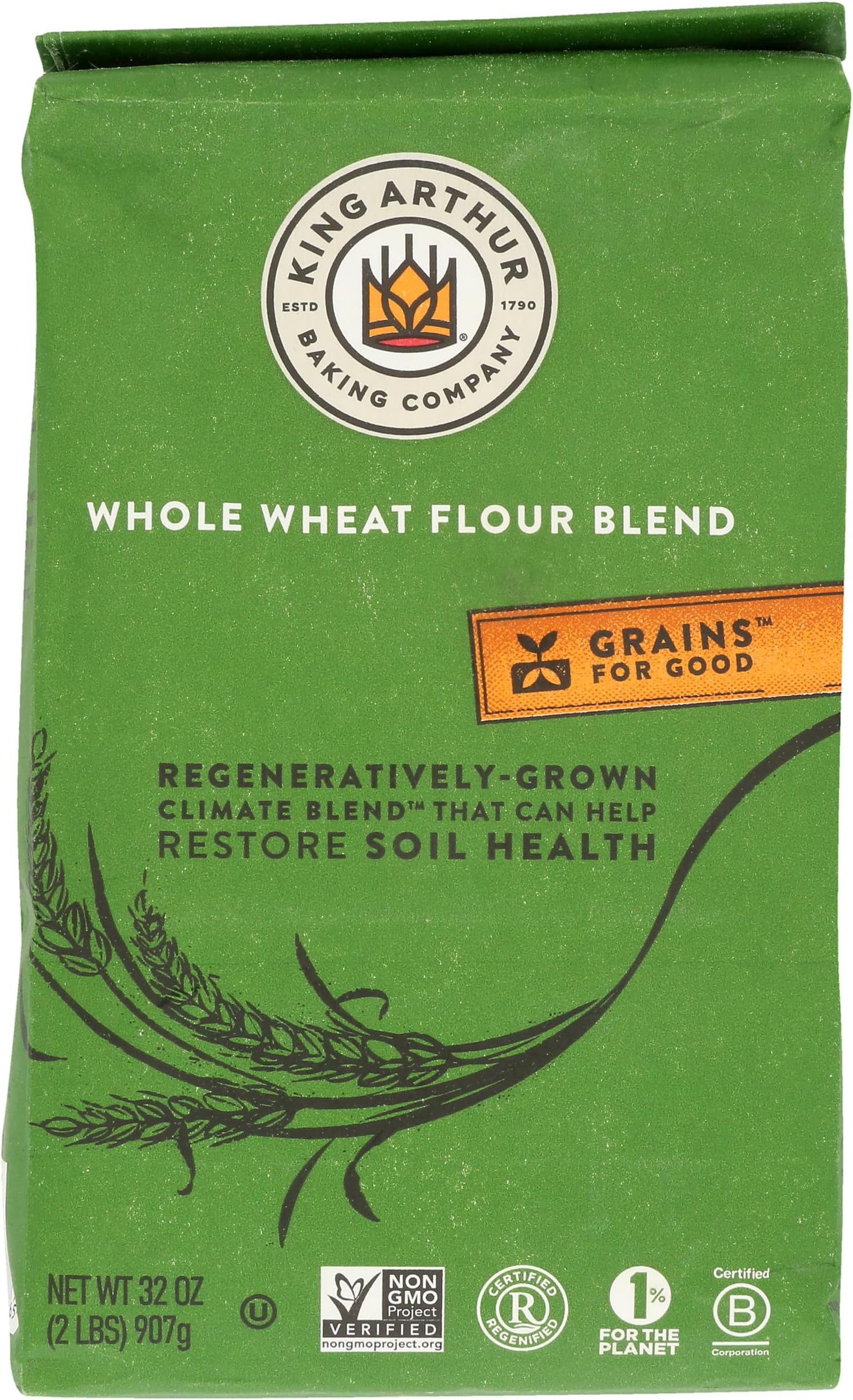 Amazon.com : KING ARTHUR Whole Wheat Blend Flour, 32 OZ : Everything Else