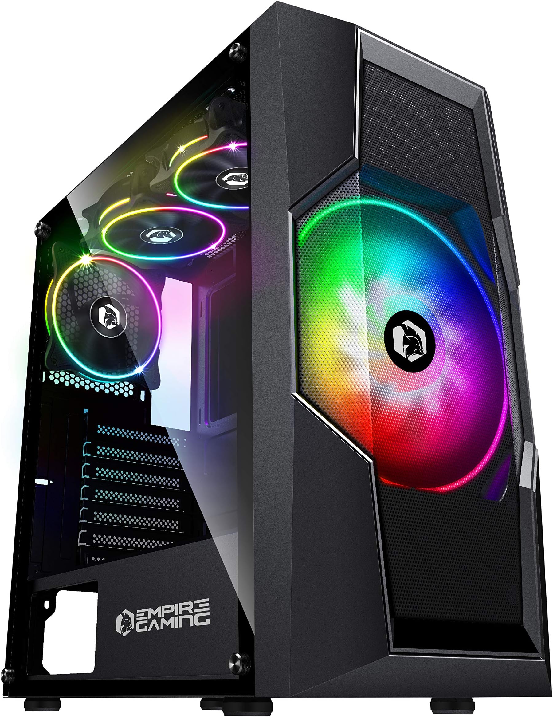 KEDIERS Boitier PC- pré-installé 7 Ventilateurs PWM ARGB, boitier de ...