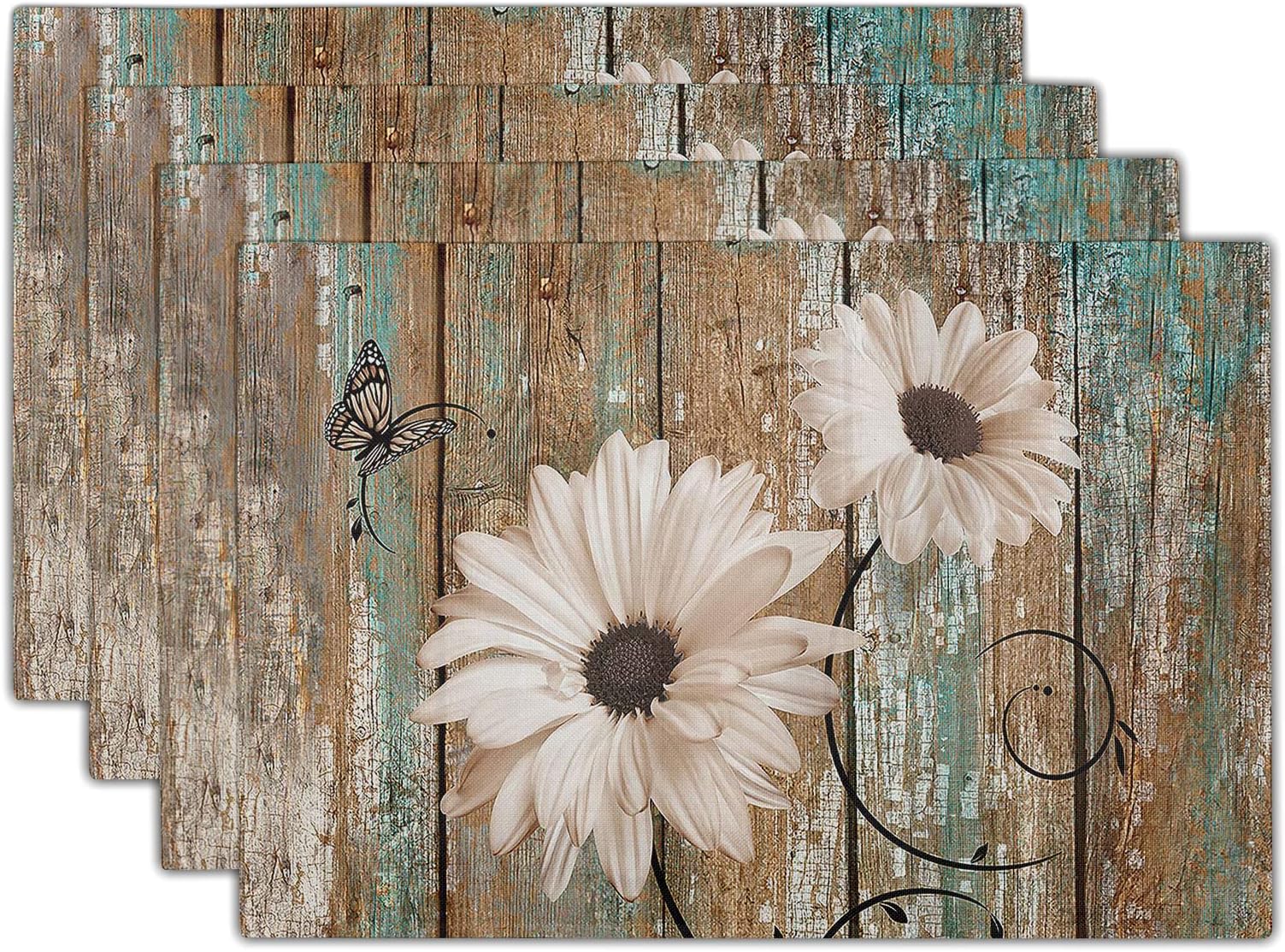 Amazon.com: Farmhouse Home Family Quote Placemats Set of 4,Rustic ...