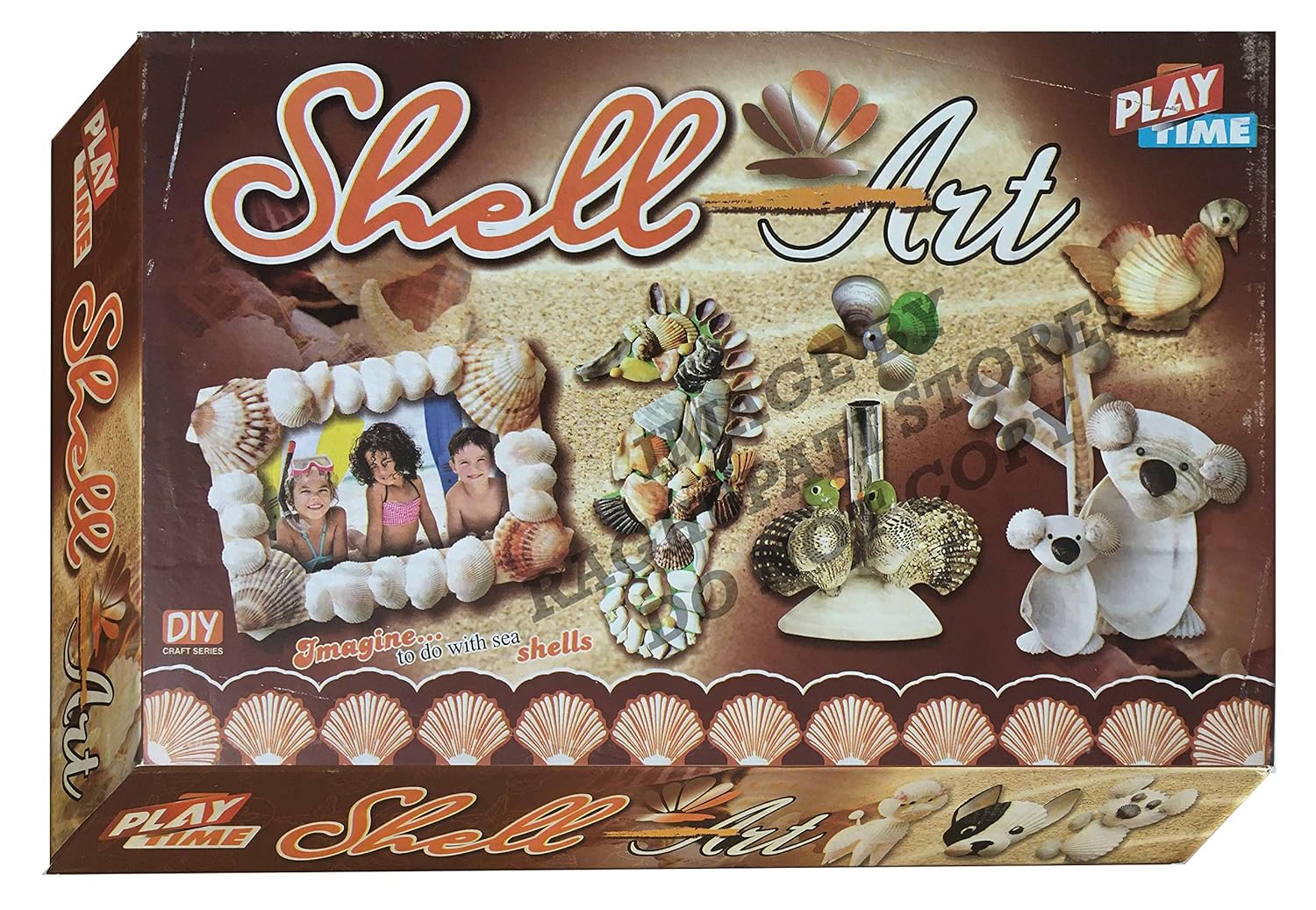 Skyhigh Playtime Shell Art Game for Kids, Craft Kits, Do it Yourself ...
