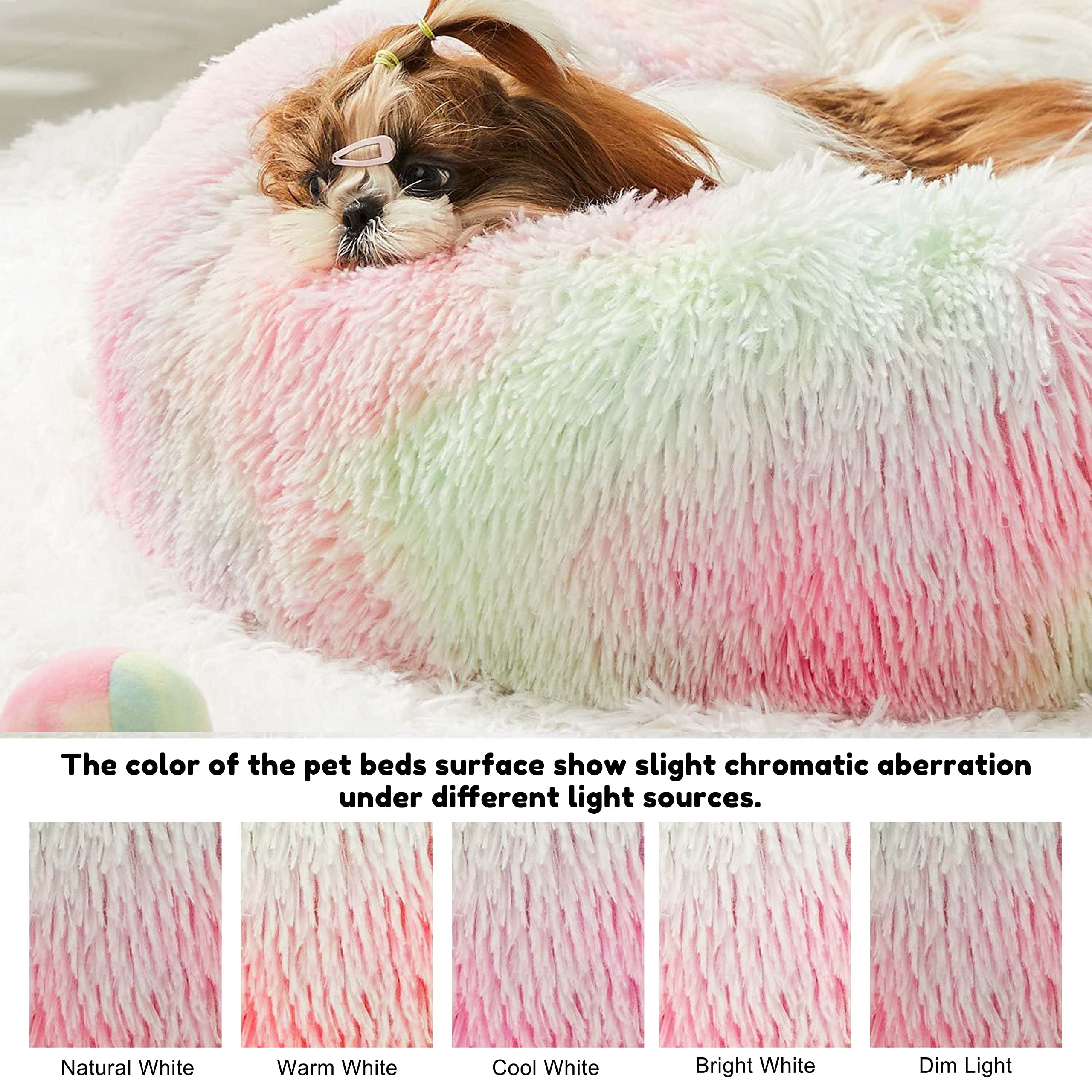 Western Home Faux Fur Dog Bed & Cat Bed, Original Calming Dog Bed for ...
