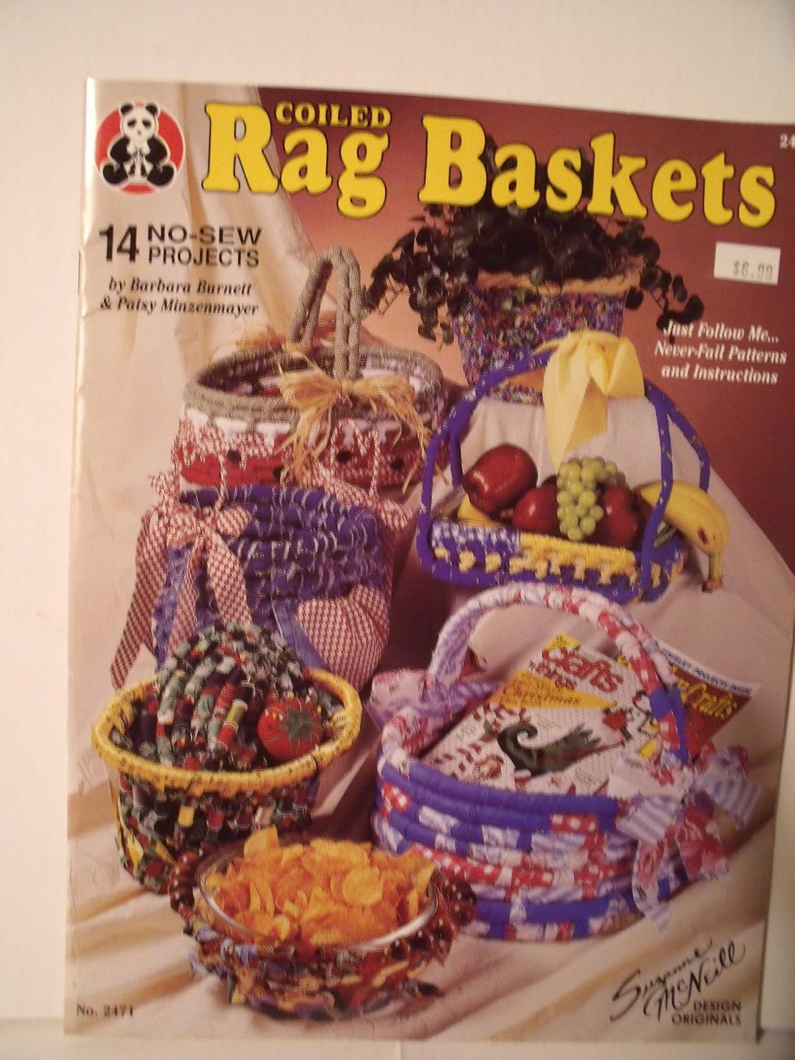 Coiled Rag Baskets No. 2471: Design Originals by Suzanne McNeill ...