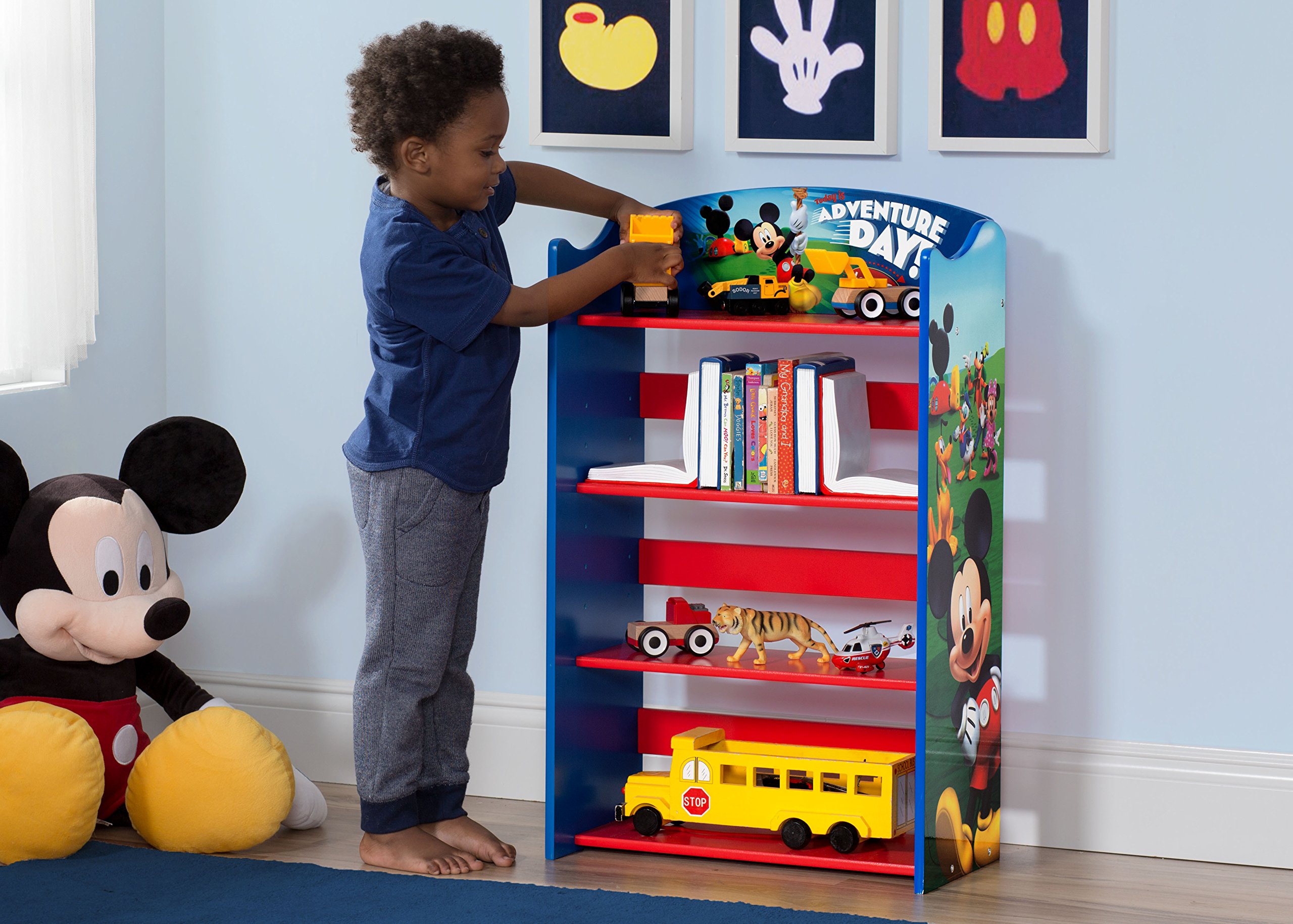 Buy Disney Mickey Mouse 4 Shelves Storage Bookshelf Online at ...