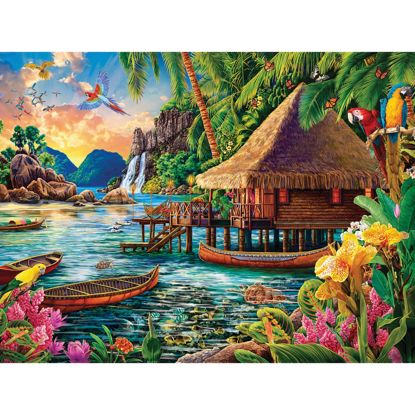 Amazon.com: Bits and Pieces - 300 Piece Jigsaw Puzzle for Adults - 18 ...