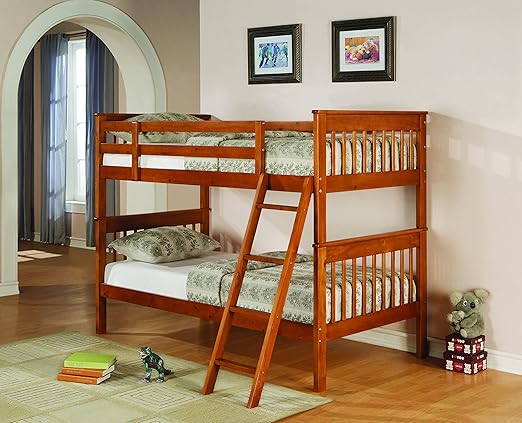 Amazon.com: Coaster Home Furnishings 460233 Transitional Bunk Bed ...